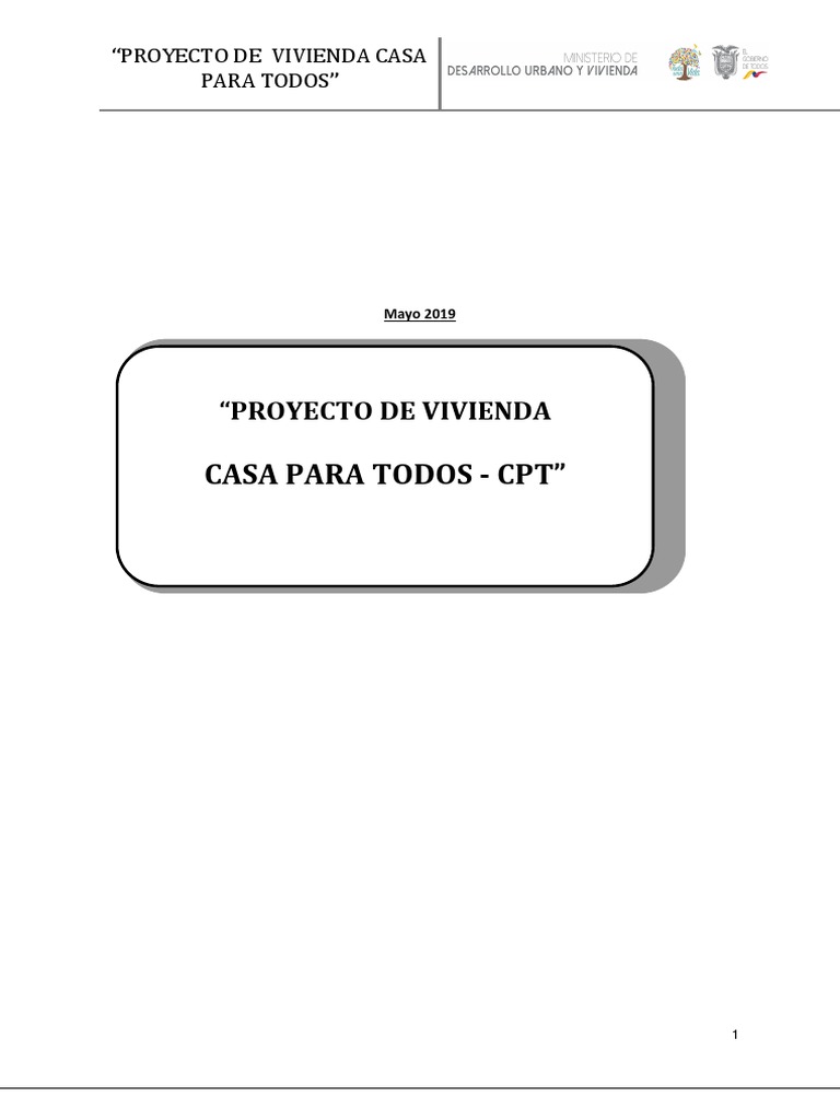 Proyecto Vivienda Casa para Todos | PDF | Ecuador | Interés