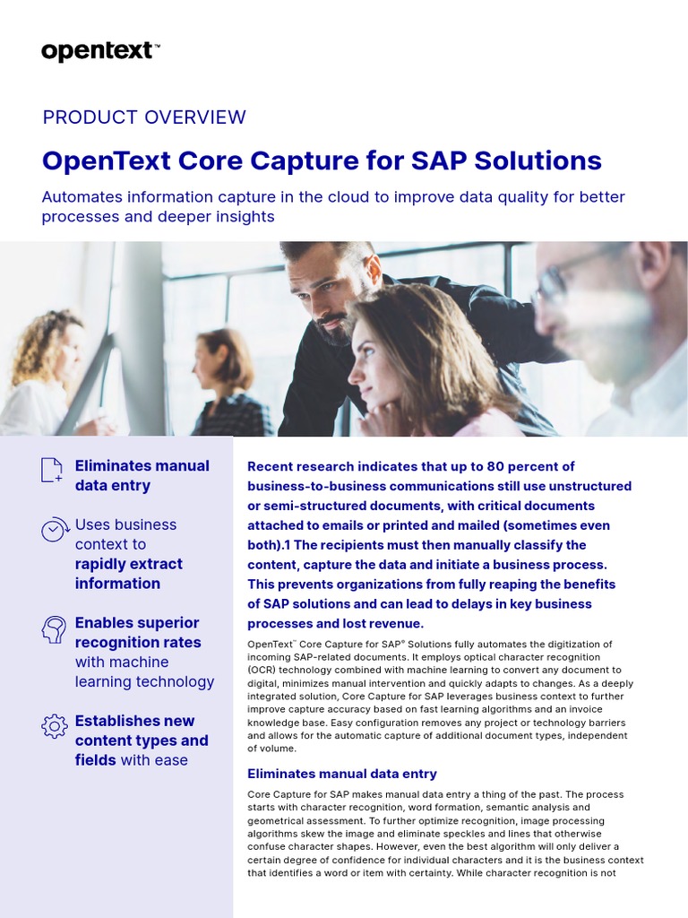 Opentext Po Core Capture For Sap Solutions en 1561066201015 PDF | PDF ...