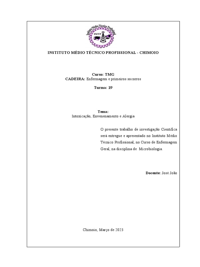 Intoxicação e Envenenamento em Humanos | PDF | Veneno | Anticorpo