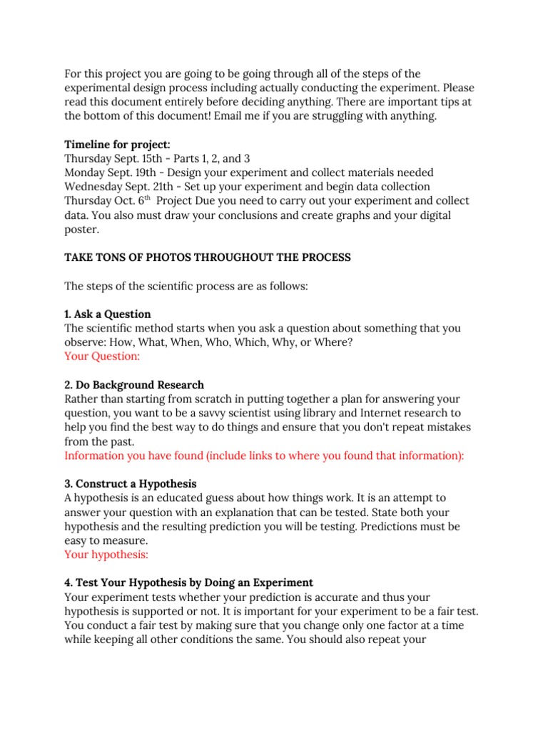 APES Seed Experimental Design | PDF | Experiment | Scientific Method