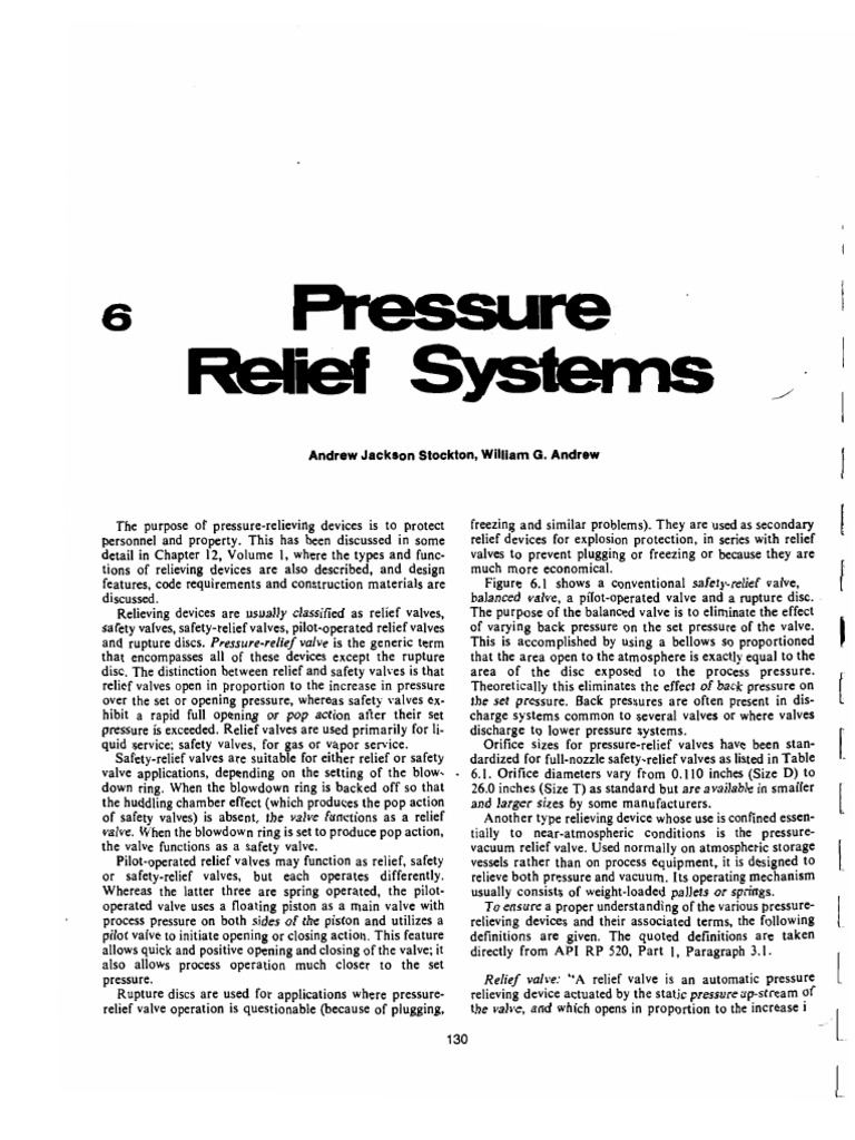 PDF 1 CH-6 Pressure Relief Systems | PDF