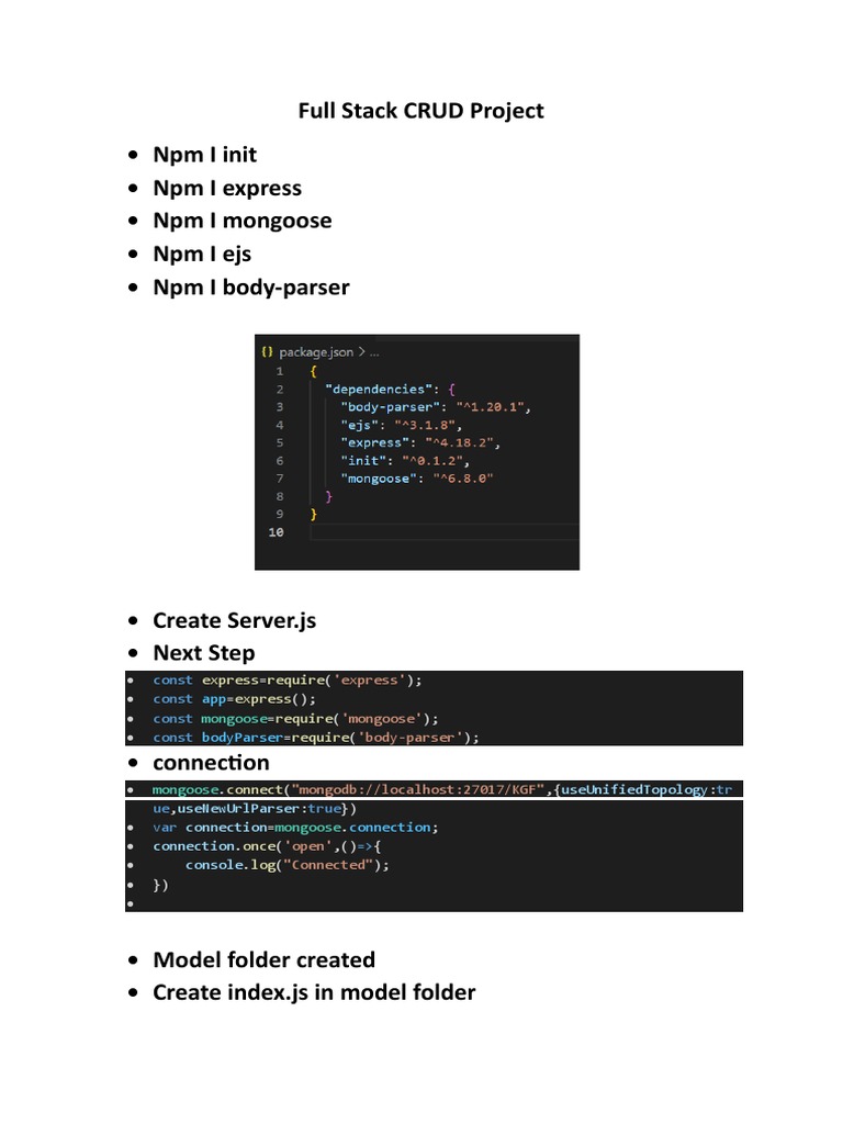 Full Stack CRUD Application with Express, Mongoose and EJS | PDF | User (Computing ...