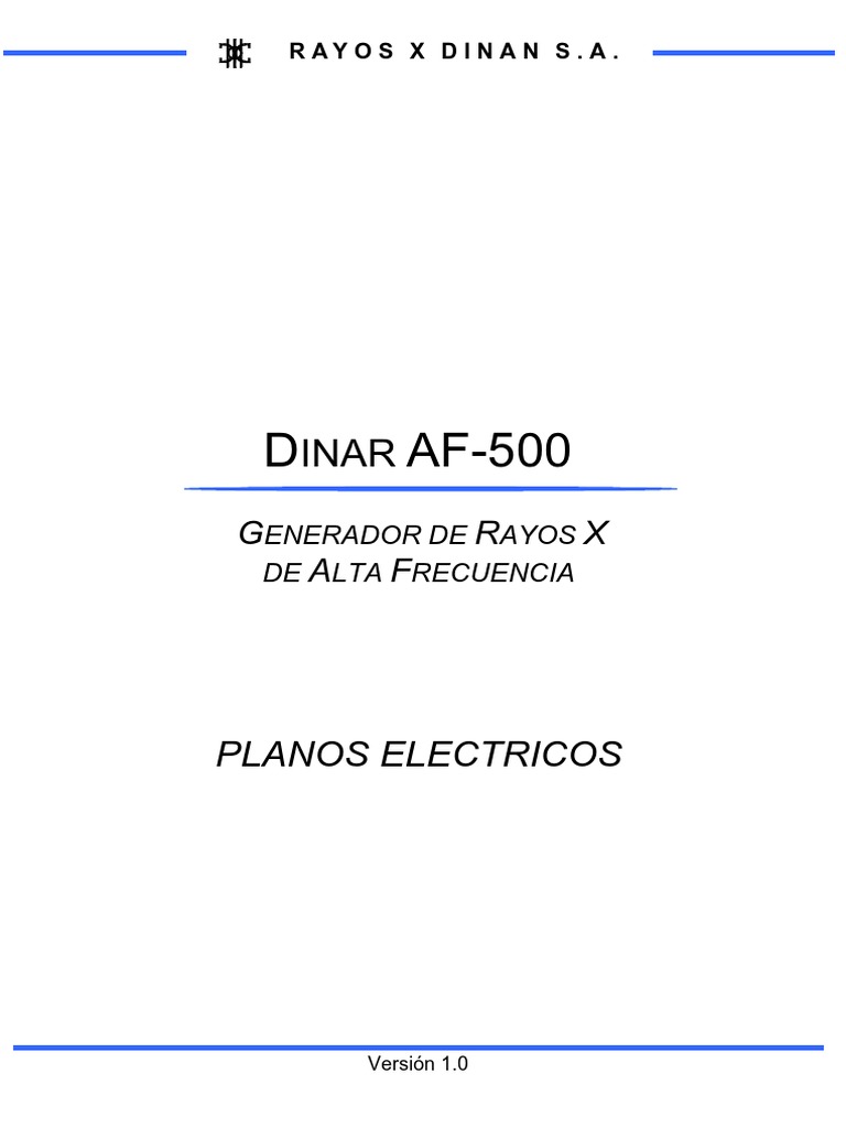Generador Dinar AF-500 Rayos X | PDF | Informática | Tecnología