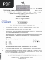 POB Paper 1 Answers | PDF