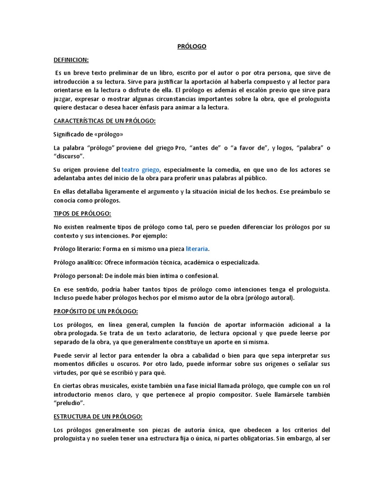 PRÓLOGO | PDF | Poesía