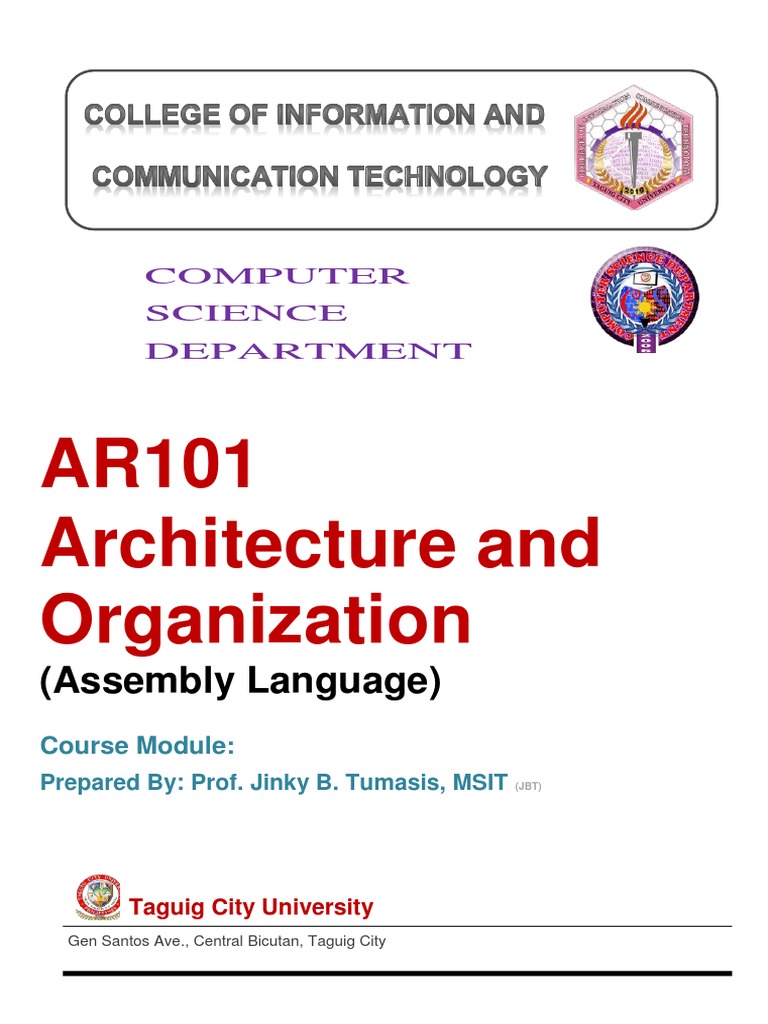 AR101 Course Module - Architecture and Organization PDF | PDF ...