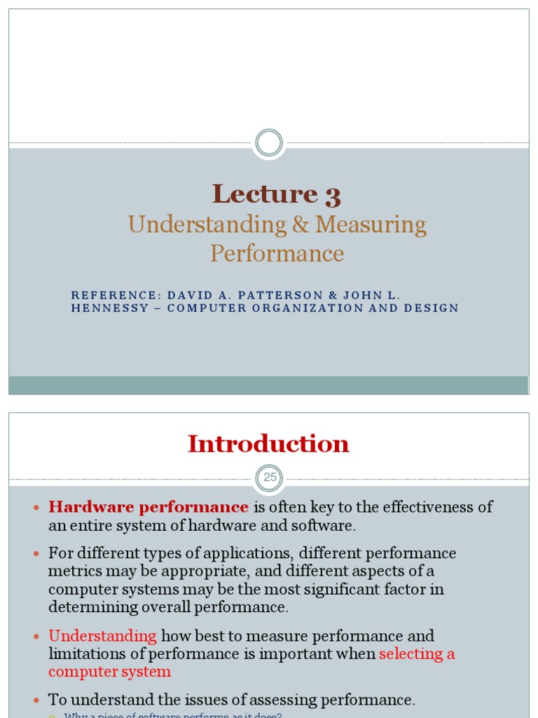 Lesson 3 - Computing For Performance | PDF | Central Processing Unit | Hertz