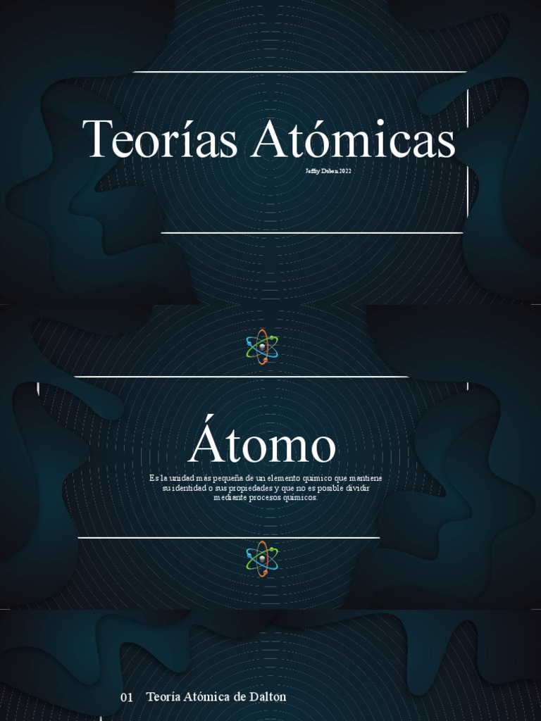 Teorias Atomicas | PDF | Núcleo atómico | Átomos