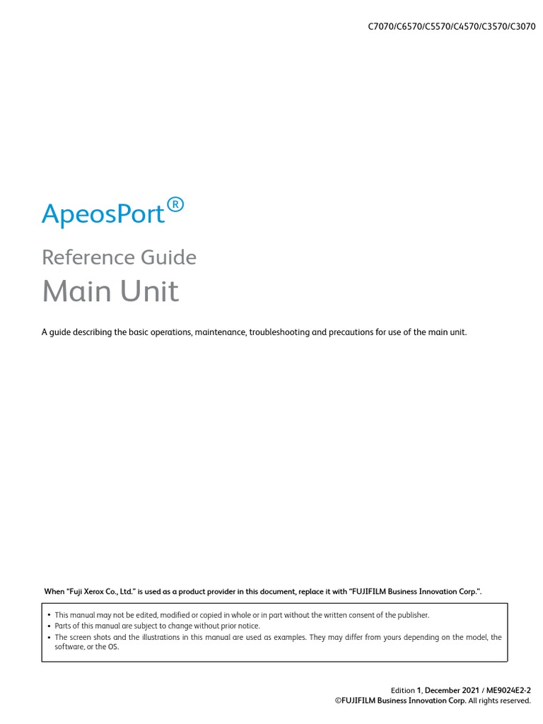 RG Mains APC7070 C6570 C5570 C4570 C3570 C3070 EN PDF | PDF | Usb ...