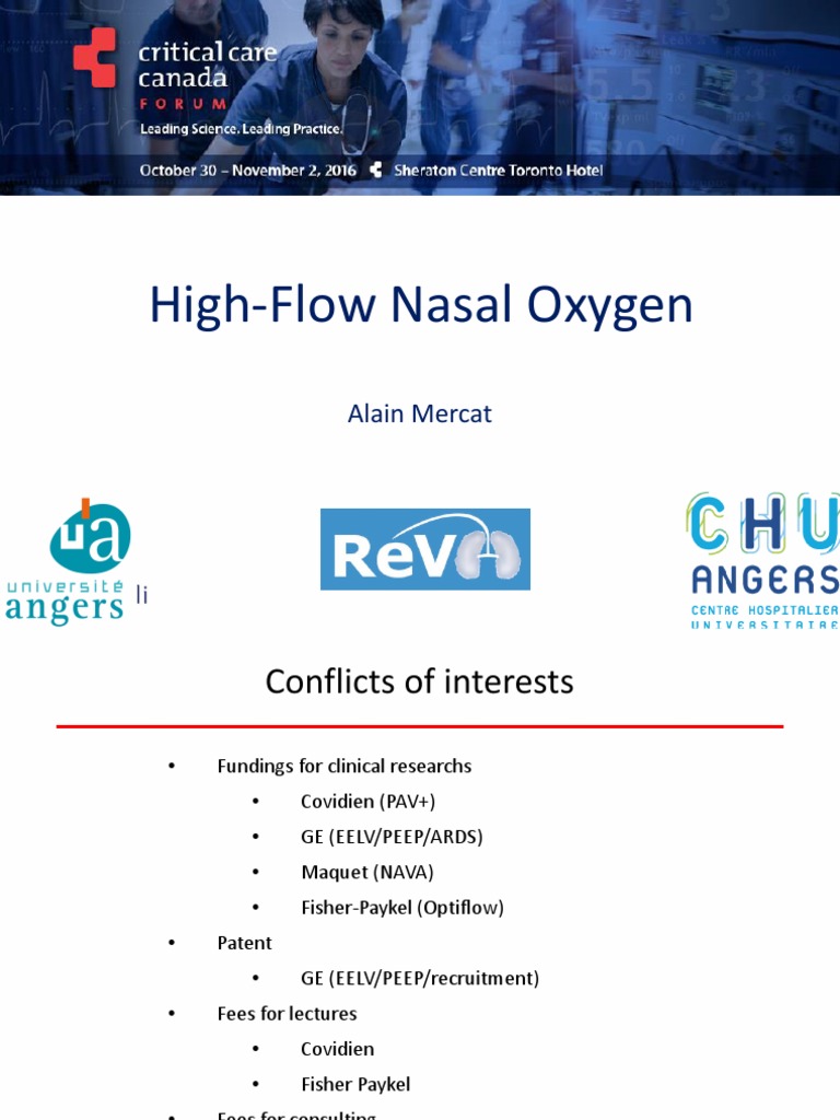 High Flow Nasal Oxygen PDF | PDF | Blood Pressure | Health Care