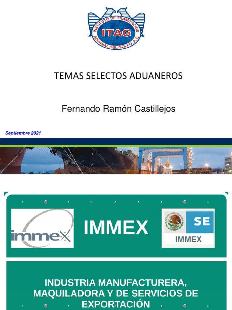 IMMEX | PDF | Outsourcing | Exportaciones