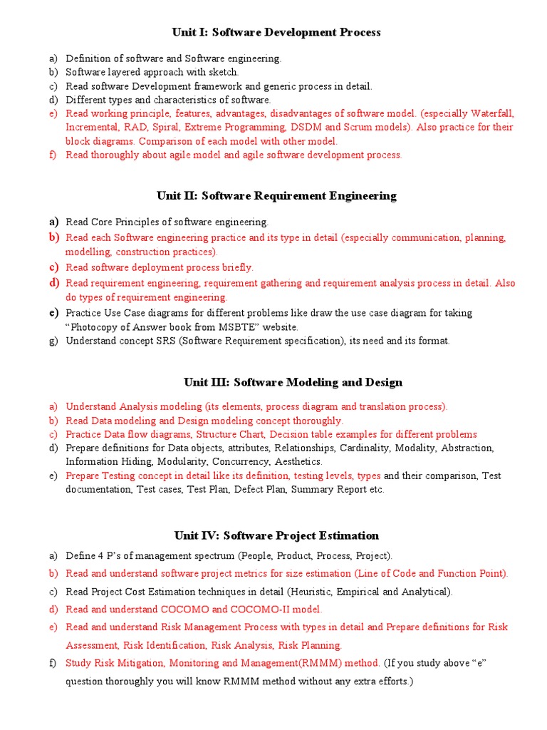 SEN Question Bank With All Units | PDF | Agile Software Development | Software Development Process