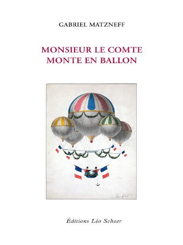 Monsieur Le Comte Monte en Ballon (EDITIONS LEO SC) (French Edition ...