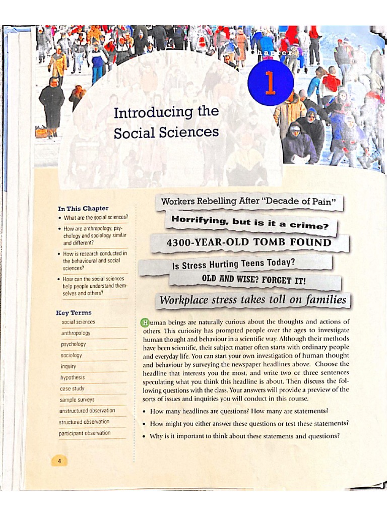 Chapter 1 Introducing The Social Sciences | PDF