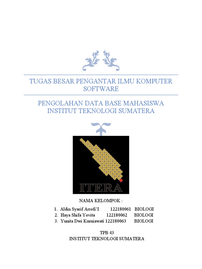 Tugas Besar Pengantar Ilmu Komputer Software | PDF