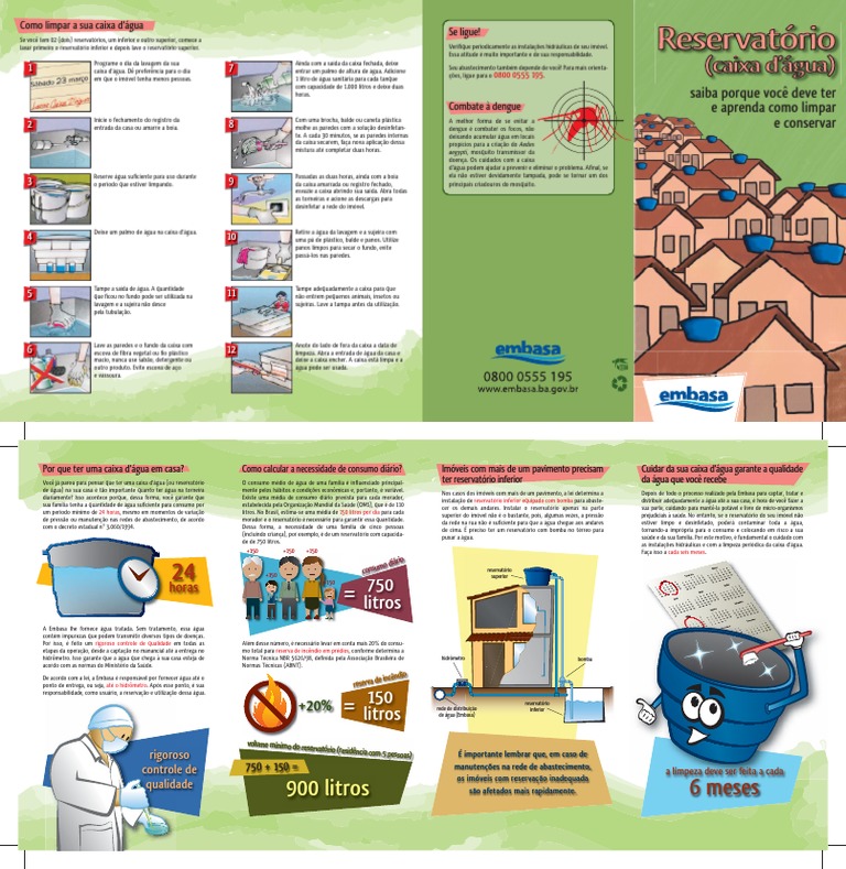Folder Embasa Comercial 03 Reservatorios Web | PDF | Reservatório de petróleo