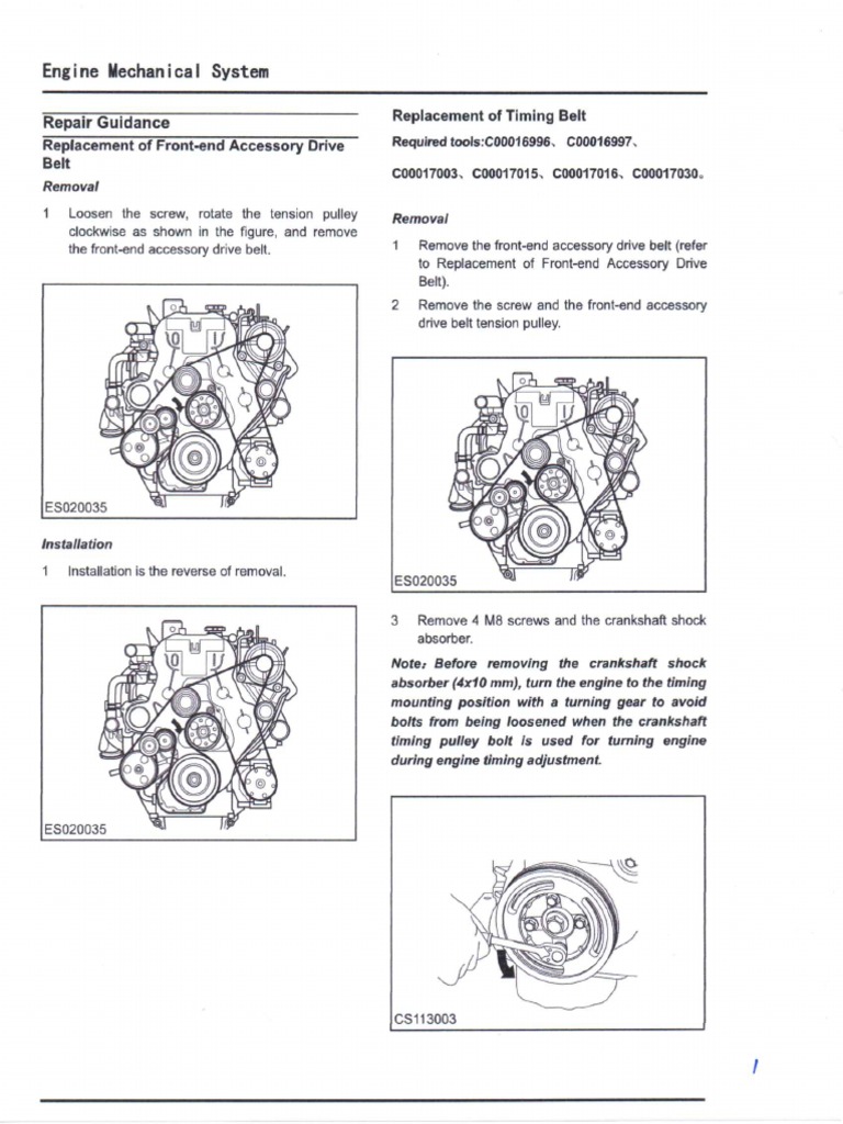 PUESTA A PUNTO MOTOR MAXUS t60 | PDF