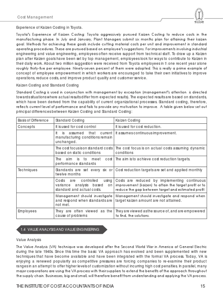 Value Analysis vs. Value Engineering | PDF | Product (Business ...