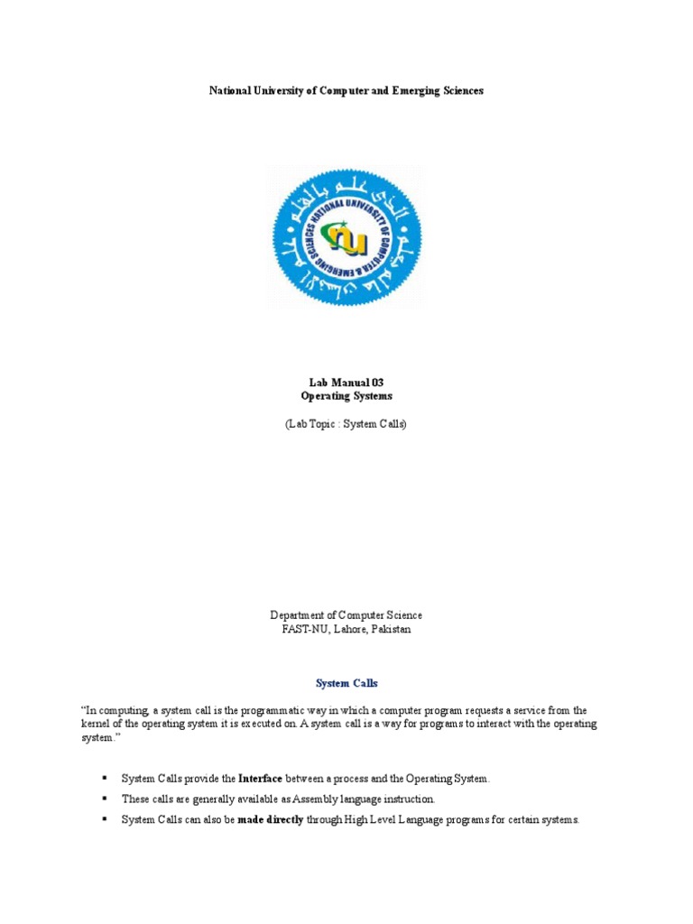 Understanding execlp and System Calls | PDF | Process (Computing ...