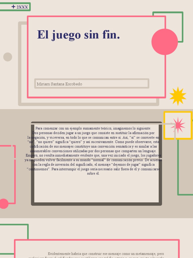 El Juego Sin Fin | PDF