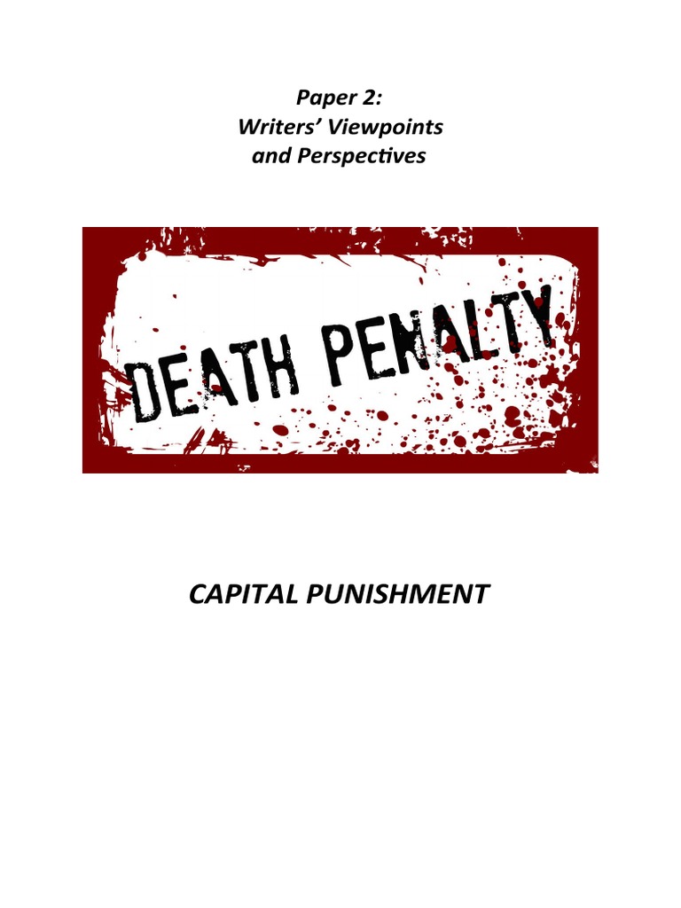 Capital Punishment Deters Crime and Promotes Public Safety | PDF ...