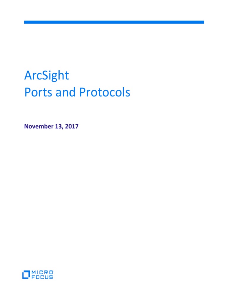 ArcSight Ports Protocols | PDF | Port (Computer Networking) | Transmission Control Protocol
