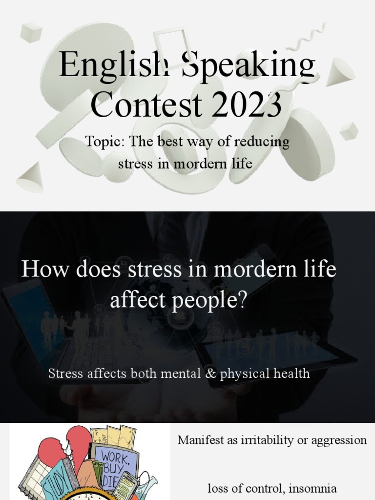 English Speaking Contest 2 | PDF