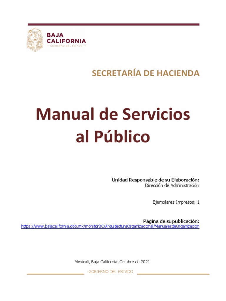 Manual de Servicios Al Publico SH | PDF | Licencia de conducir