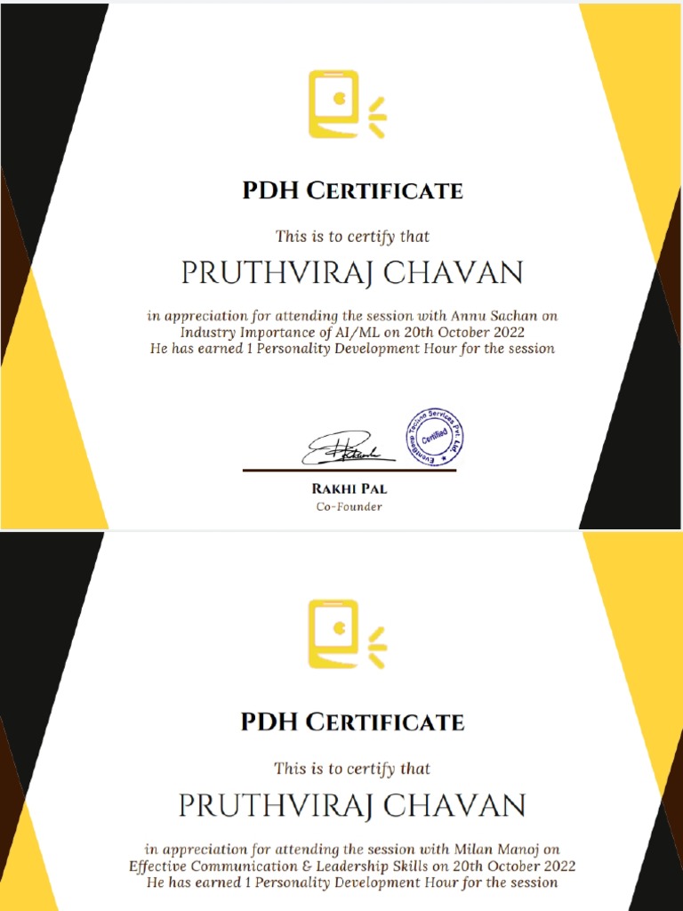 All Certificate PDF | PDF