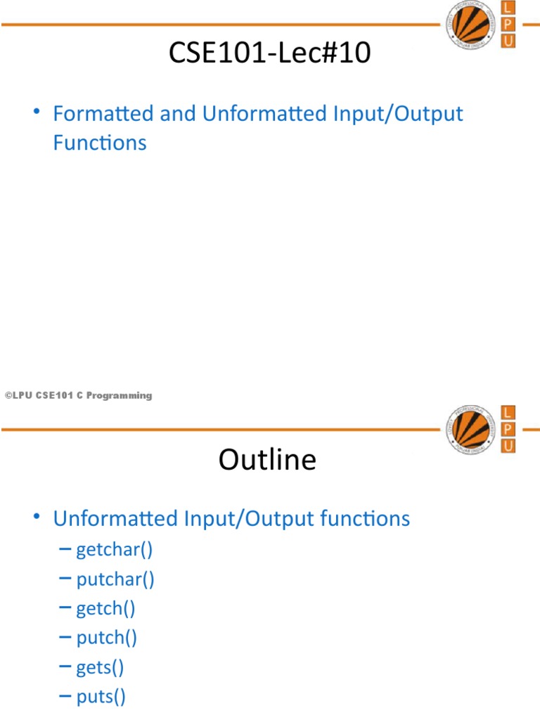 CSE101 Lec 10 | PDF | String (Computer Science) | Computer Data