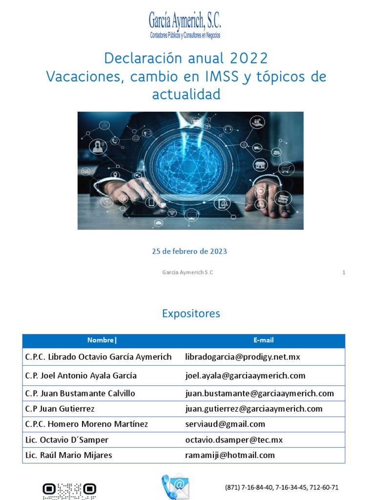 Platica GA 25 de Febrero 2023 PDF | PDF | Impuesto sobre la renta | Salario