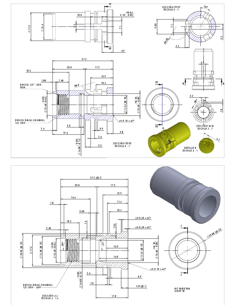 PLANOS DE FABRICACION - MM | PDF