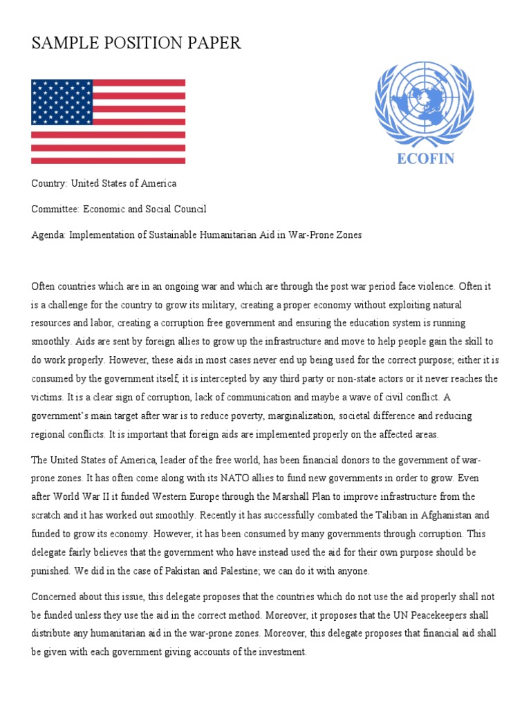 Ensuring Effective Implementation of Sustainable Humanitarian Aid ...