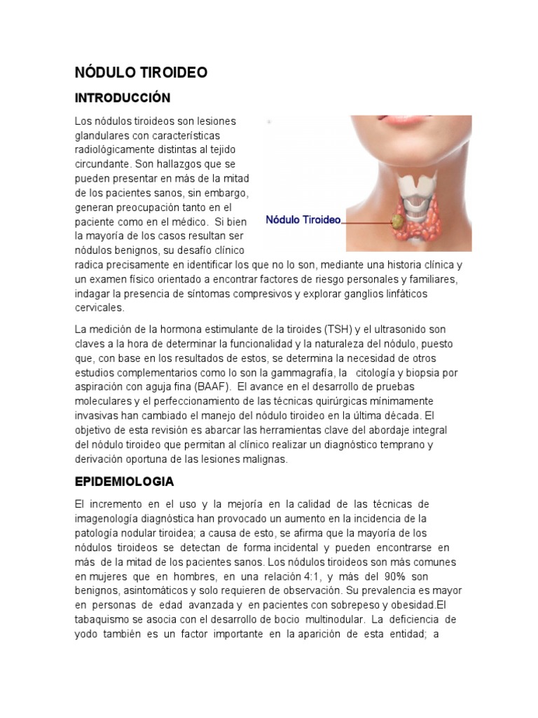 Nodulo Tiroideo | PDF | Hipertiroidismo | Tiroides