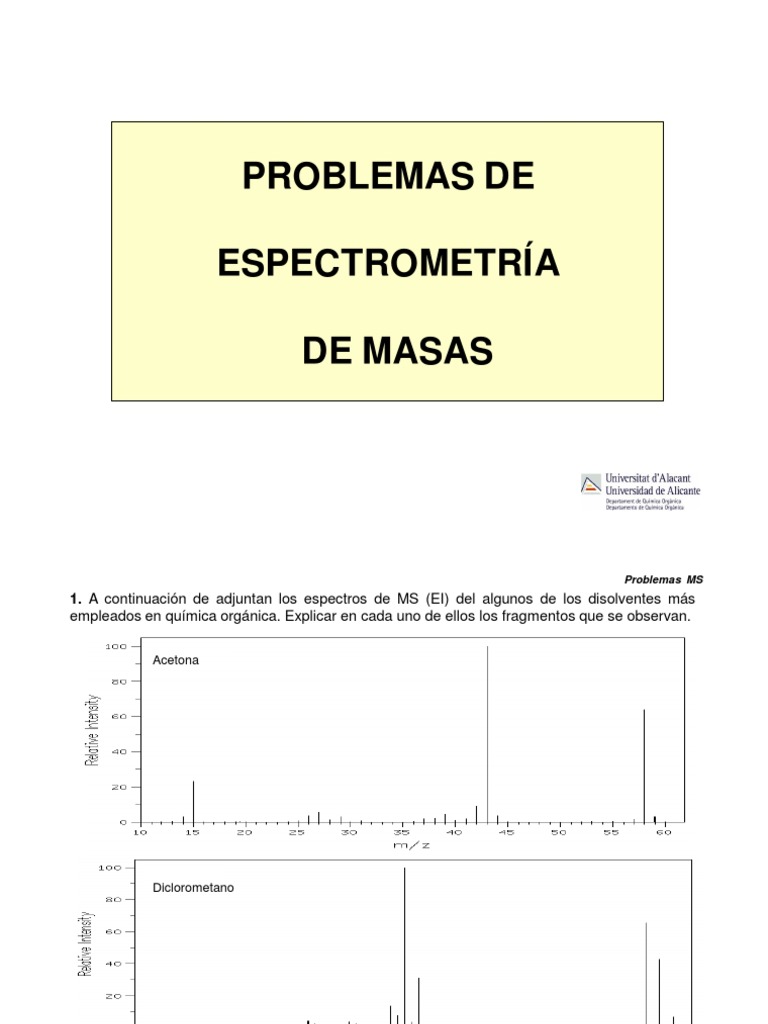Problemas MS | PDF | Química Orgánica | Química