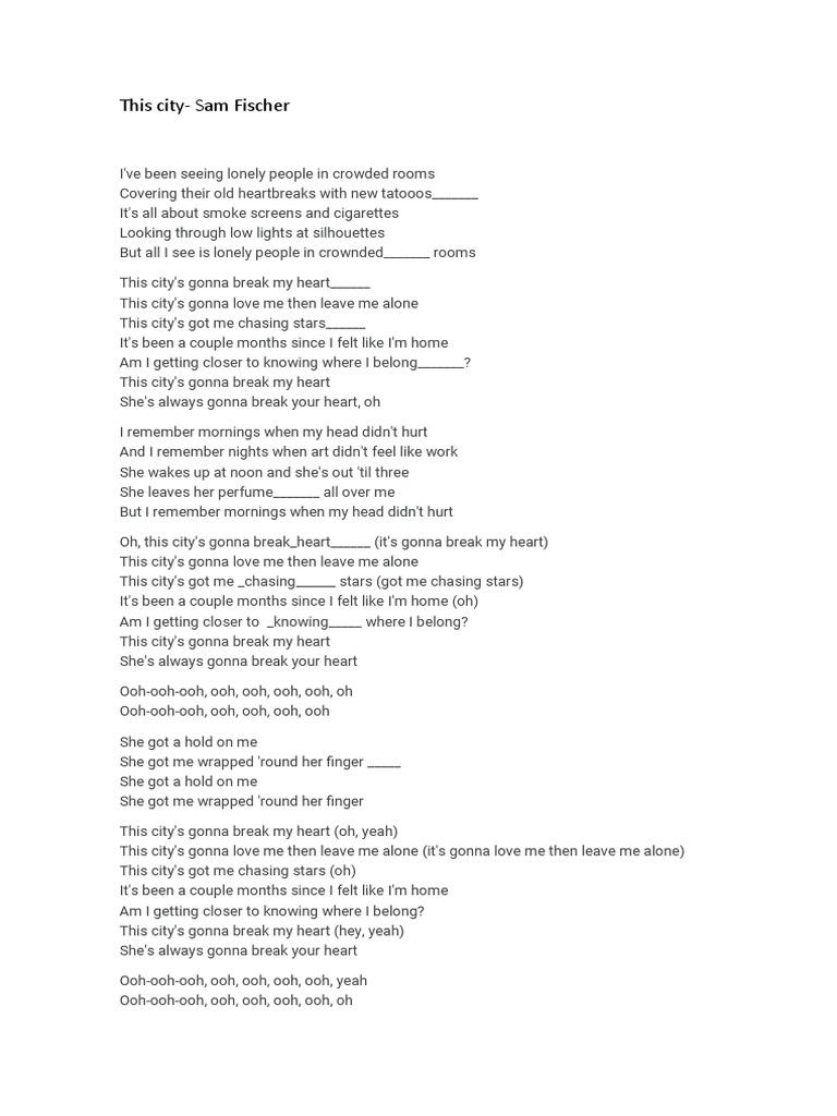 Music - This City | PDF