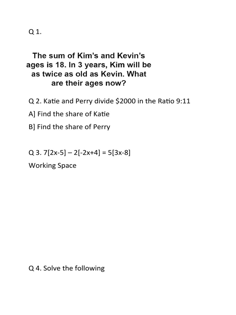 Maths Worksheet | PDF