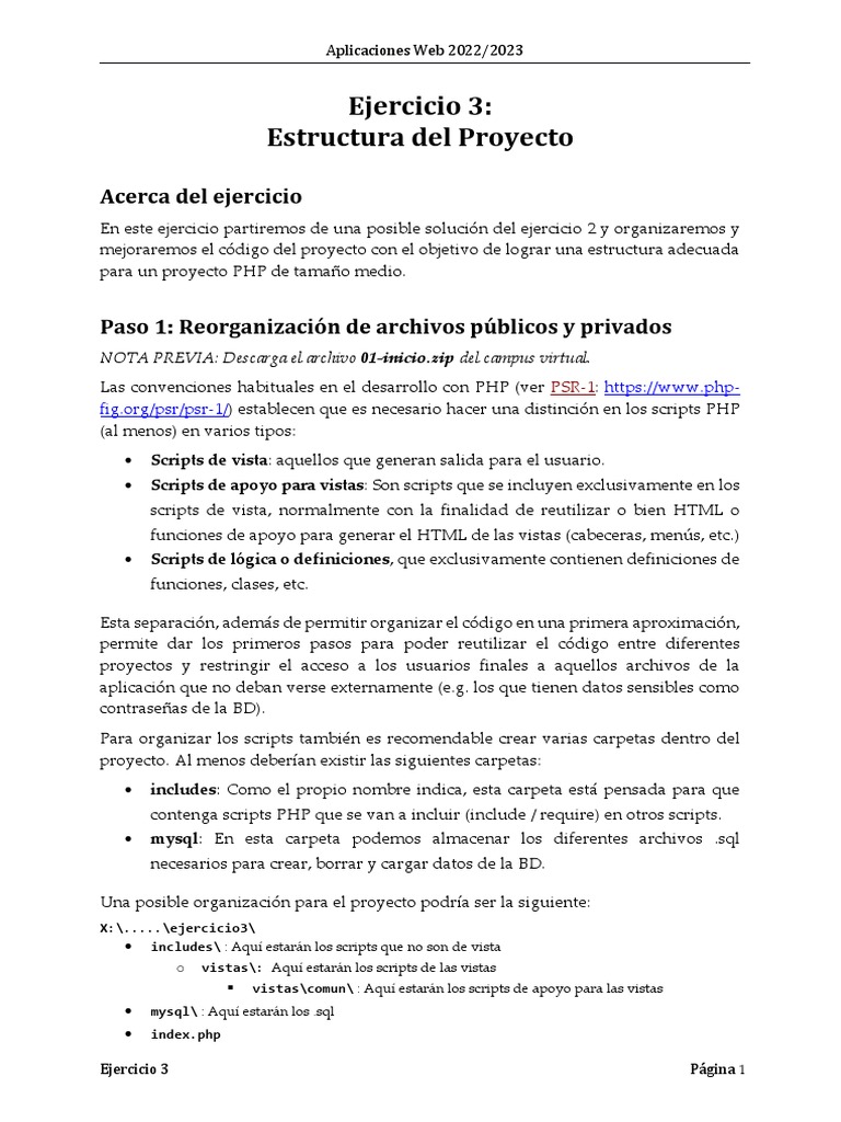 ejercicio03-Enunciado (1).pdf | PDF | Php | Redes