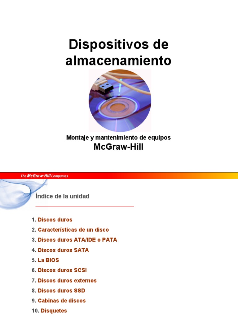 Dispositivos de Almacenamiento: Mcgraw-Hill | PDF | Disco duro | Disco flexible