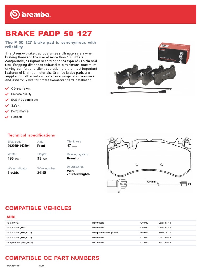 Brembo - P 50 127 PDF | PDF