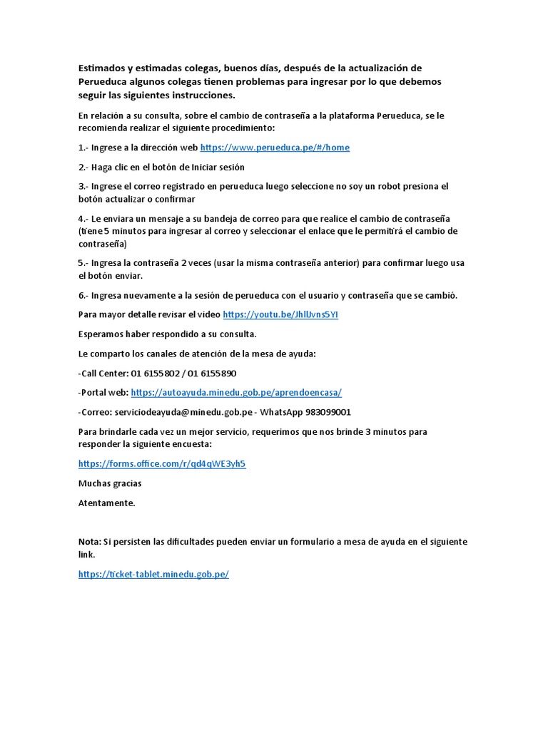 Para Ingresar A Perueduca | PDF