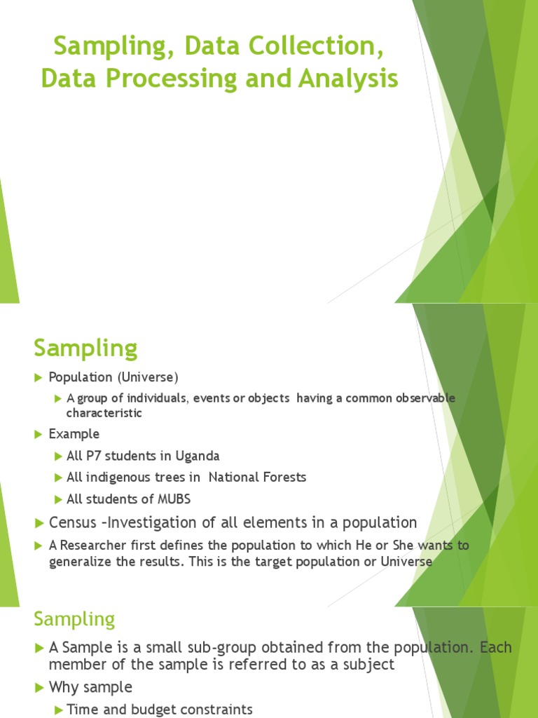 Research Design Pdf Sampling Statistics Sample Size Determination