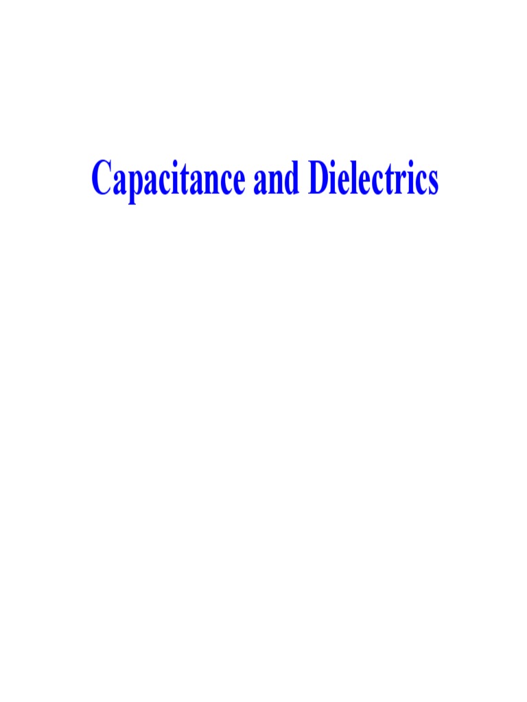 L05S ch25 PDF | PDF | Capacitor | Capacitance