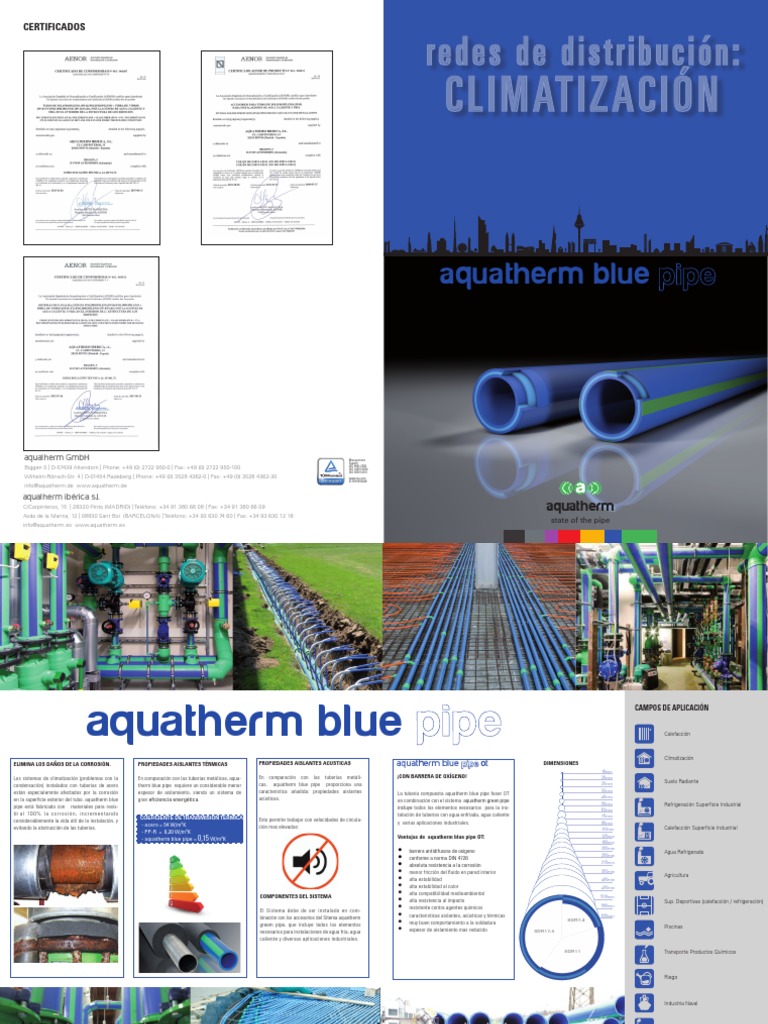 DI aquatherm-BLUE PDF | PDF | Aislamiento térmico | Agua