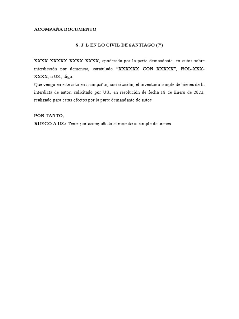 Acompaña Inventario Simple-1 | PDF