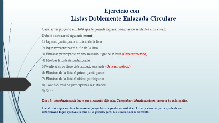 Listas Doblemente Enlazadas Circulares en Java | PDF
