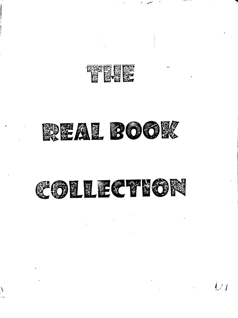 Real Book Collection PDF | PDF