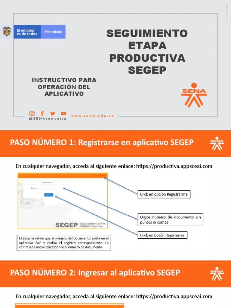Instructivo Segep - V2 | PDF