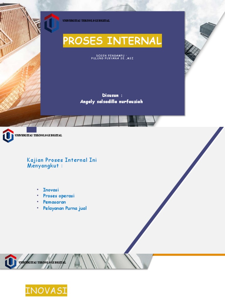 UTS - SDM ANGELY SALSADILLA NURFAUZIAH Presentasi Proses Internal (Manajemen Kinerja) | PDF