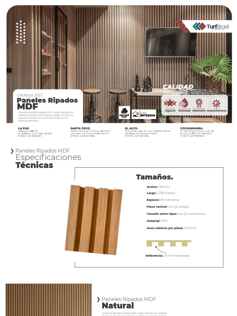 Catálogo Nuevos Ripados V | PDF | Madera | Materiales de construcción